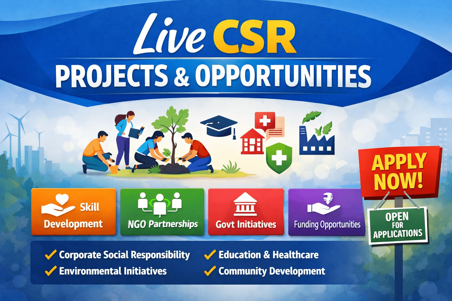 Live CSR Projects and Opportunities 2026 NGO Forum India